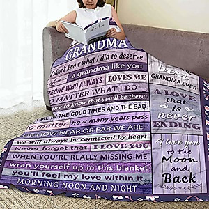 S SETEOSIR Grandma Blanket Mothers Day Birthday Gifts for Grandma - Best Grandma Gifts for Grandma from Granddaughter Grandchildren