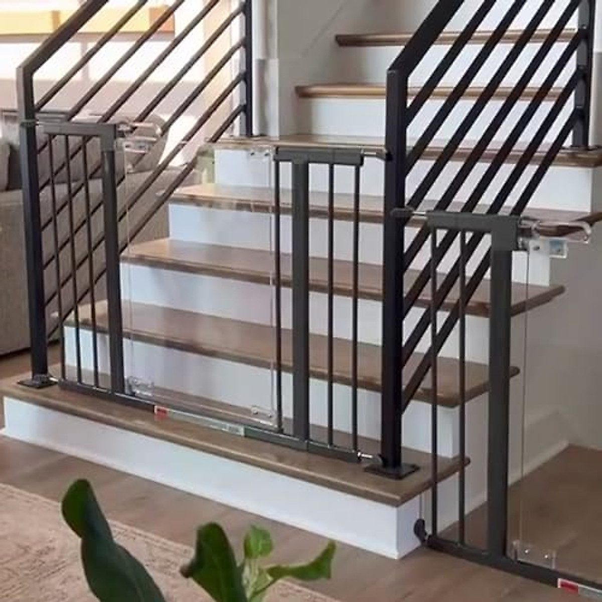 Qdos Safety Y-Spindles for Qdos Pressure Mount Baby Gates | Slate | Adapts Qdos Pressure Mount Gates to fit on Banisters and Spindles up to 3" in Diameter - Easy Installation | 1 Pack = 2 Y-Spindles