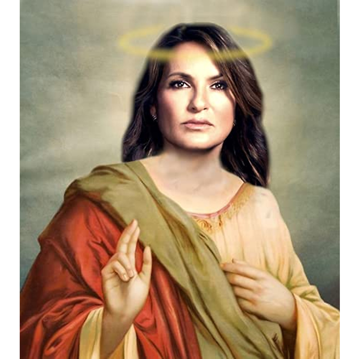 Olivia Benson (Mariska Hargitay Law & Order SVU) Parody Devotional Prayer Saint Candle