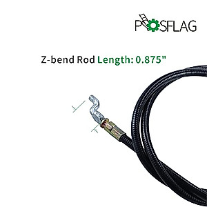 POSFLAG 946-04256 Drive Clutch Cable Replaces MTD 946-04256 Drive Cable, 746-04256 Drive Cable, Craftsman 946-04256, 746-04256, 946 04256, 746 04256 for MTD Troy-Bilt Yard Machines Snowblowers