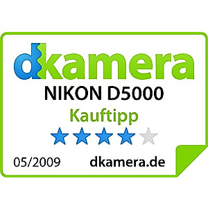Nikon D5000 Appareil photo numérique Reflex 12.3 Kit Objectif AF-S DX VR 18-55 mm Noir