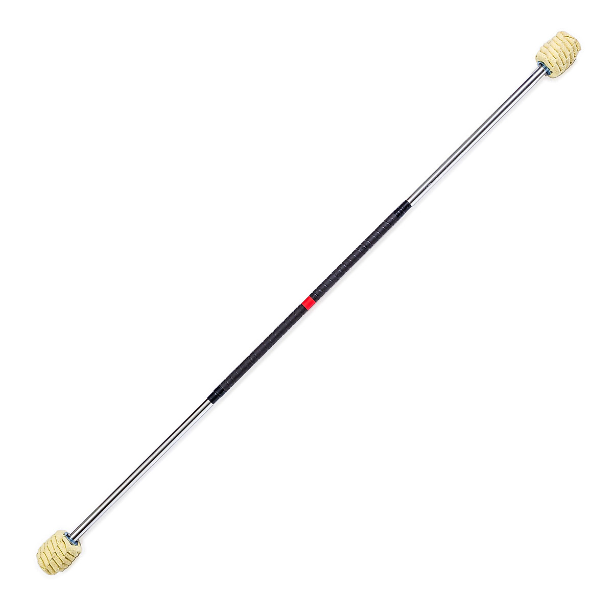 FIRE MECCA Fire Staff – 3 Inch Woven Kevlar MoonBlaze Head – Custom Length – 60 Inch Length – Aluminum Tube Body – Flow, Spinning, Circus, Dance Prop – for Festivals, Ceremonies, & Performances