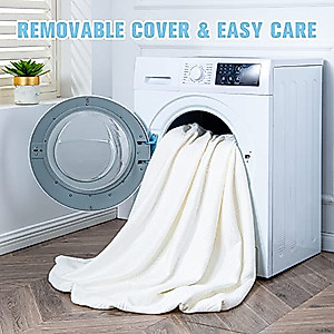 Cambividas 3 Inch Queen Size Memory Foam Mattress Topper, High Density Cooling Gel Mattress Topper for Pressure Relief, Bed Mattress Topper with Removable Bamboo Cover, CertiPUR-US Certified