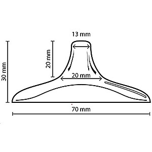 Maymom Nipple Shield (Small/Extra Small), 4pc in Reuseable Storage Case (Thicker Version)