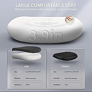 LANDOMIA Ergonomic Office Desk Chair - Mesh Office Chair with Flip up Arms & Adjustable Back Height - Comfortable Computer Task Chairs with Lumbar Support for Heavy People