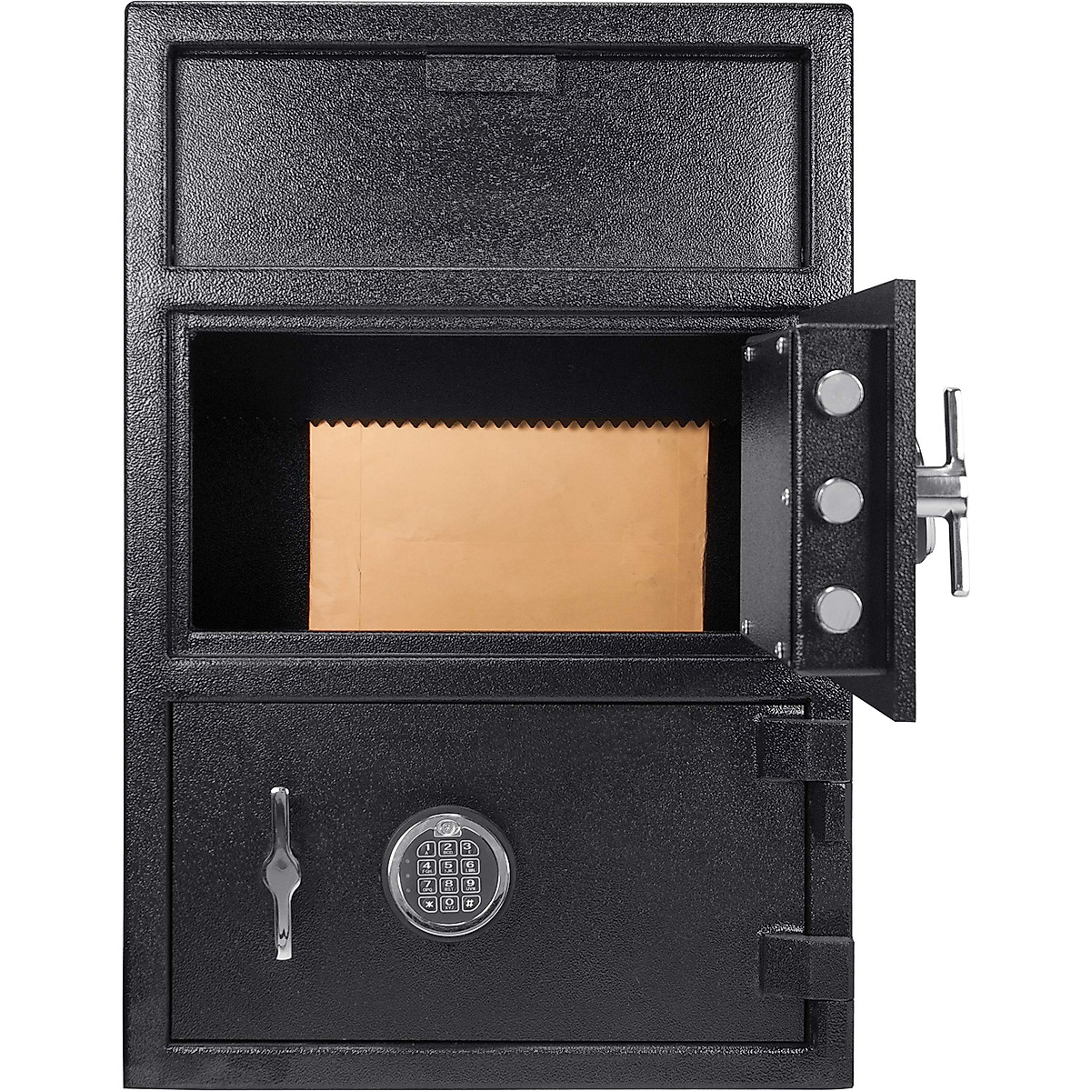 Barska AX13312 Digital Keypad Two Lock Depository Drop Safe 1.6/2 Cubic Ft for Money, Cash & Mail