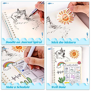 VERTOY DIY Journal Set for Girls Ages 8-12 - Kids Scrapbook Diary Journaling Kit for Writing, Ideas Birthday Gifts and Toys for 8 9 10 11 12 13+ Years Old, Teenage Kids