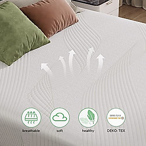 Novilla Full Mattress, 10 Inch Memory Foam Mattress Full, Medium Firm Mattress for Back Pain Relief and Support, Gel Infused