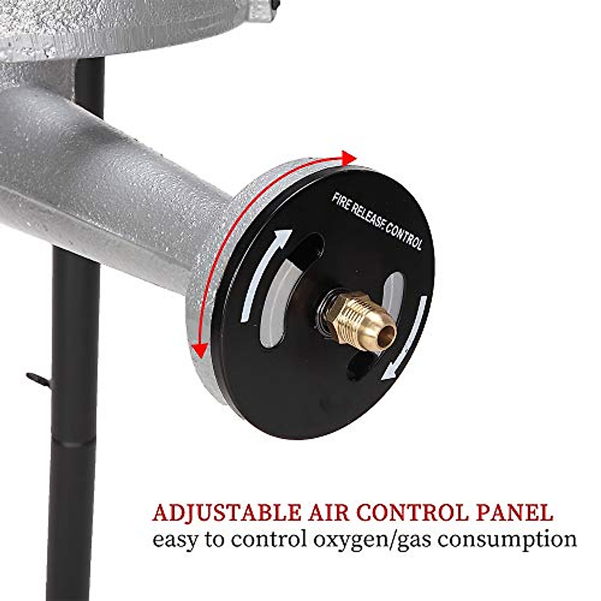 ROVSUN High Pressure 200,000 BTU Propane Gas Stove Single Burner for Outdoor Cooking Home Brewing Turkey Fry, Powerful Camping Cooker with 20 PSI Regulator (200,000BTU-Short Feet)