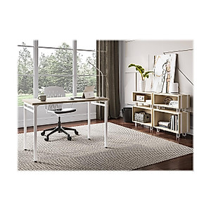 Safco 12.25 Inch Tall Wooden Ready Home Office Work Space Stackable Storage Cabinet Bookshelf Filing Unit Organizer Décor, Beige