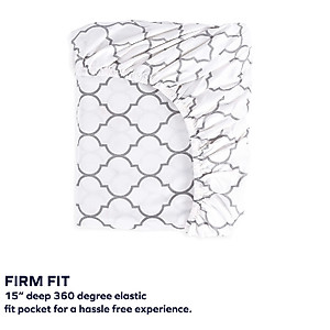 VISI-ONE BLC Full Quatrefoil Sheet Set, Super Soft Brushed Microfiber 1800 Thread Count Bedding, Extra Soft Cooling Bed Sheet, Deep Pocket up to 15-inch Mattress, Wrinkle, Fade, Shrink Resistant