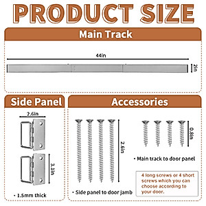 Door Security Bar Barricade Brackets Kit Set Door Stopper Home Defense Security Devices for Front Door