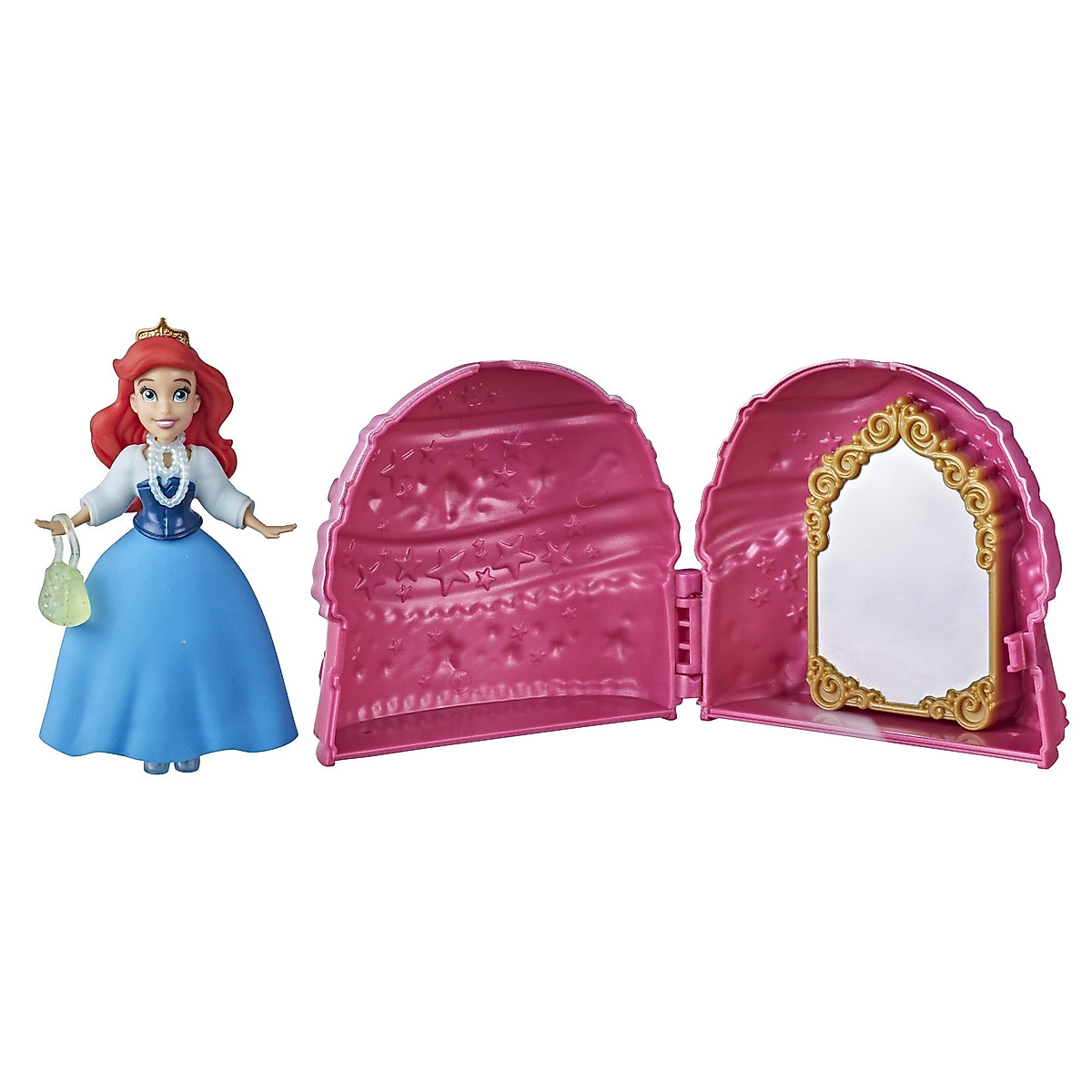 Disney Princess Secret Styles Fashion Surprise Ariel, Mini Doll Playset with Extra Clothes and Accessories, Toy for Girls 4 and Up