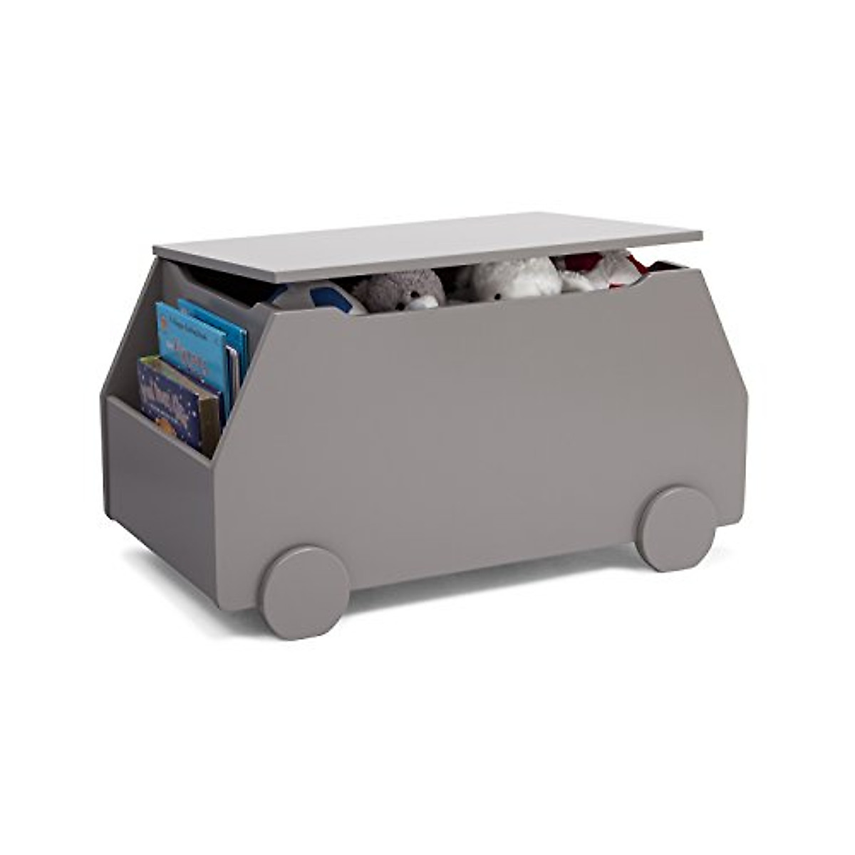 Delta Children Metro Toy Box, Classic Grey