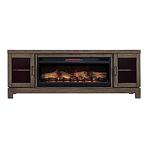 Berkeley 76-in Infrared Electric Fireplace TV Stand in Spanish Gray - 42MM6018-I614