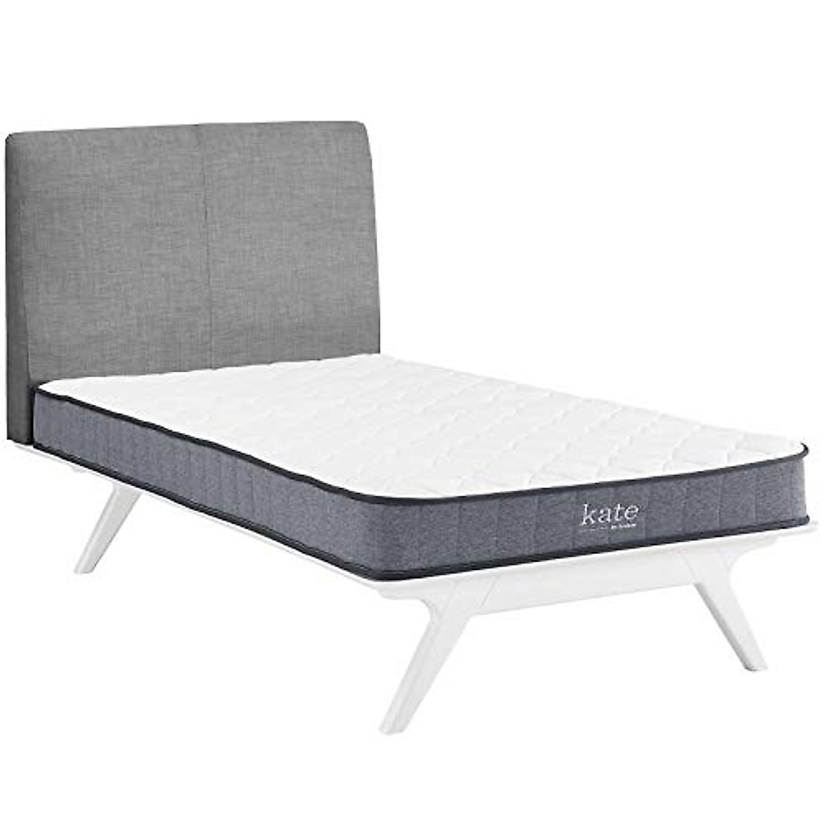 Modway Kate 6” Twin Innerspring Mattress - Firm 6 Inch Twin Innerspring Mattress- 10-Year Warranty