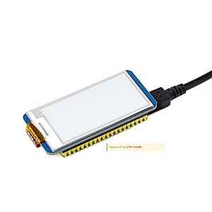 waveshare 2.13inch E-Ink Display HAT 250×122 Pixels Black White Two Color E-Paper Module epaper Screen for Raspberry Pi Pico Microcontroller Board,Support Partial Refresh