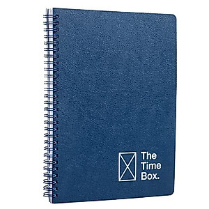 The Time Box Daily Management Notebook - Time Blocking To Do List Planner, Brain Dump Agenda, Blank Hourly Personal Organizer Notepad for Work 140 Undated Pages 7" x 10"