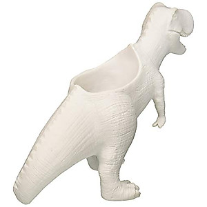 Gift Republic T-Rex Dinosaur White Planter