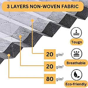 BRANDEGY Under Bed Storage Containers , 6 Pack Storage Bags – Sturdy Fabric, Clear Window and 4 Reinforced Handles – Underbed Storage Containers For Organizing Clothes, Bedding, Toys, Comforter, Towels And Pillows(Grey)