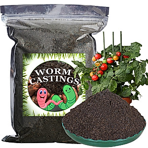 Worm Castings Organic Fertilizer 1.1LB by Doter, All Nature Fertilizer for Gardening, Tomato, Strawberry, Flower, and Herbs
