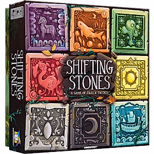 Gamewright - Shifting Stones – A Visual, Decision-Making Family Strategy Game of Tiles, Cards, and Tactics, 8 years +