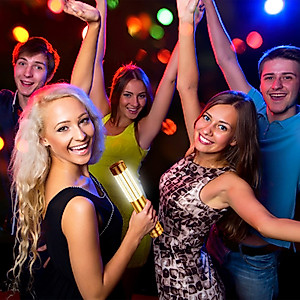 4 Pieces LED Strobe Baton Bottle Service Sparklers Bottle Service Light Bottle Handheld Light for Nightclubs Weddings Parties Activities Supplies (Gold)