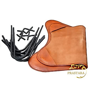 Leather Living Room Chairs Handmade Butterfly Chairs for Adults Powder Coated Folding Iron Frame Leather Butterfly Chair