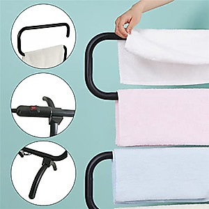 FCMLD Bathroom Towel Warmer Electric Towel Drying Rack Towels Heated Rack Standing Wall Mounted Bath Towel Hanger Dryer Shelf