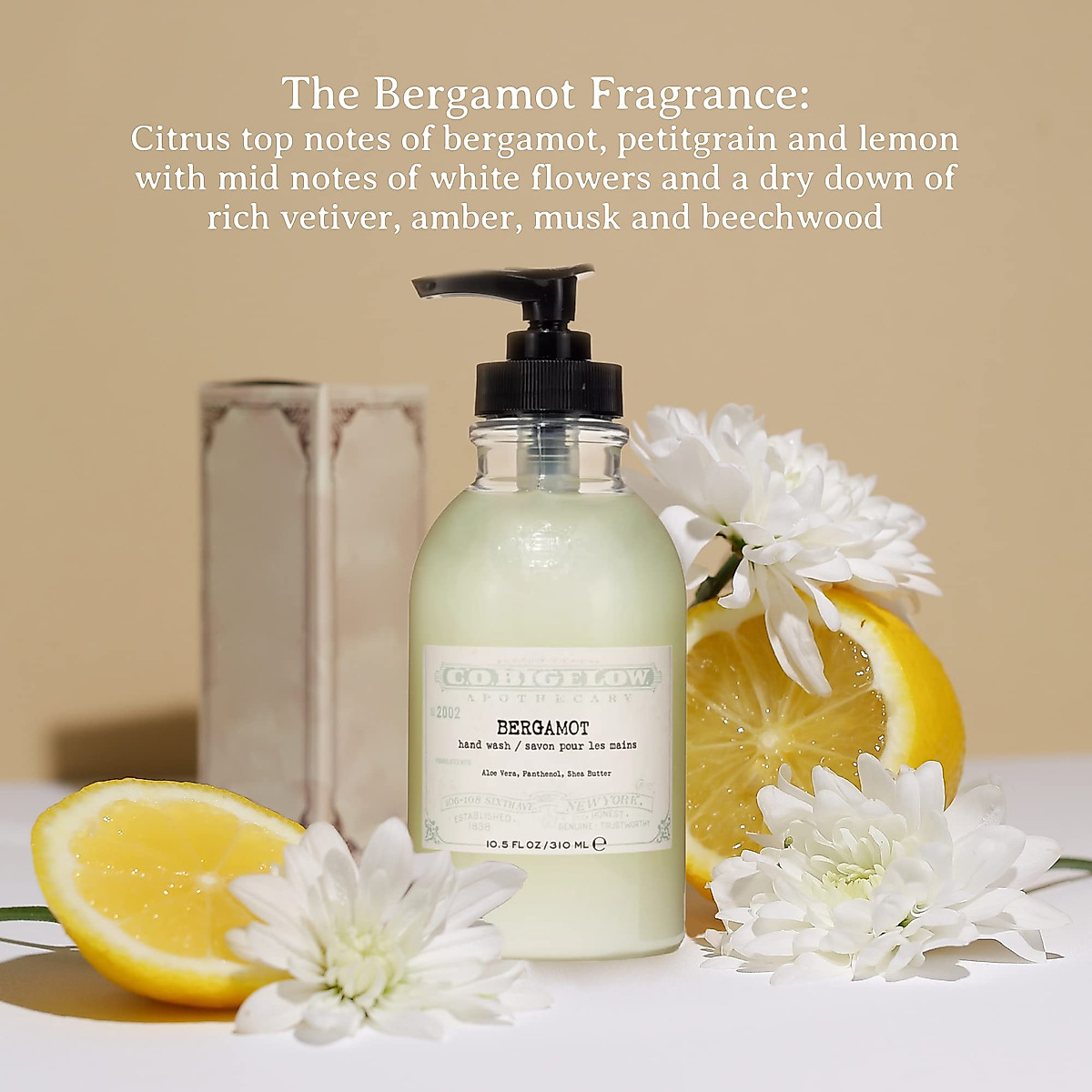 C.O. Bigelow Hand Wash, Bergamot Liquid Soap Iconic Collection Bergamot Hand Wash, 10.5 fl oz