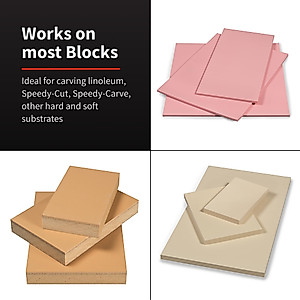 Speedball Linoleum Cutter Kit Assortment #1 - Linocut Carving Tools for Block Printing, Includes 5 Blades