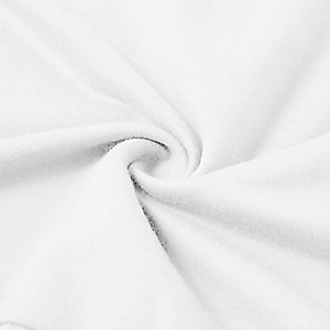 Women's Leopard Blouse Patchwork T-Shirt Autumn Pullover Casual Tunic Long Sleeve Tops (White,M)