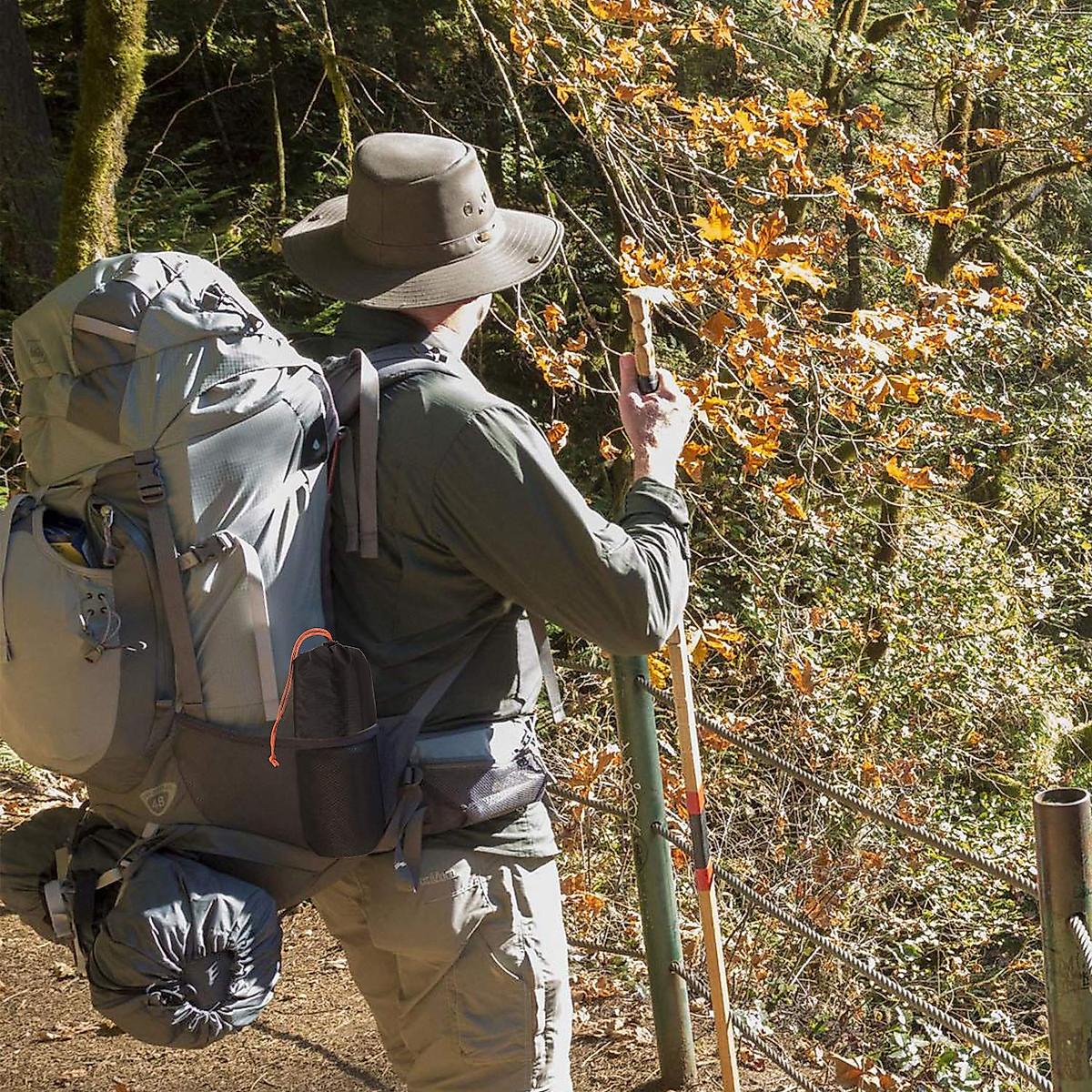 REDCAMP Ultralight Tent Footprint, PU 2000 Waterproof Camping Tent Tarp with Drawstring Carrying Bag for Ground Camping Hiking (55"x87" UL Black)