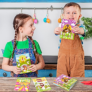 WATINC 24pcs Christian Easter Coloring Books, He is Risen Color Booklet Bulk with Jesus Crosses DIY Art Drawing Book, Painting Craft Party Favors and Goodie Bag Fillers for Home and Classroom