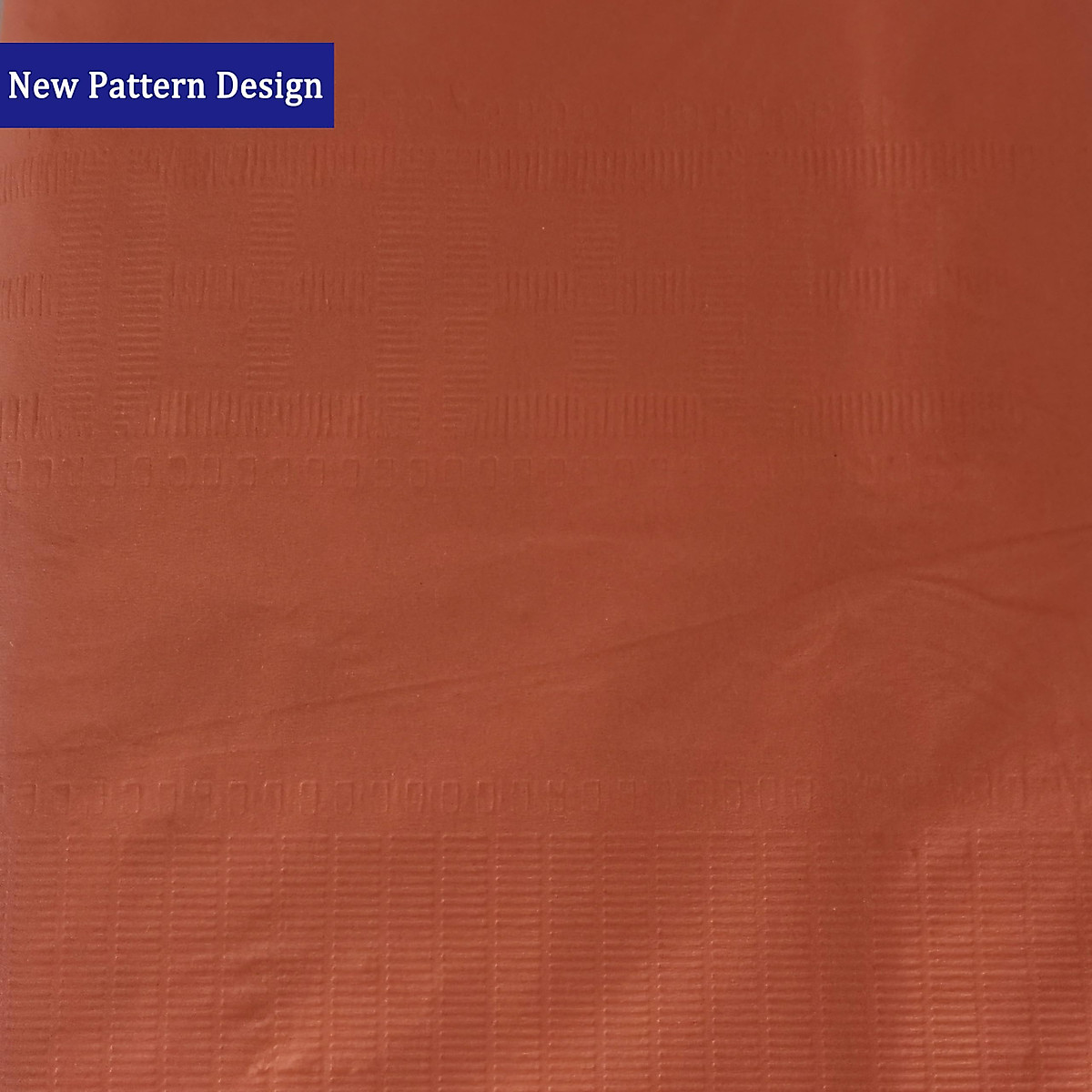Dozobeede Paper Table Cloths for Parties Disposable 6 Pack 54" X 108" Rectangle 3 Ply Paper & Plastic Table Cover (Orange)
