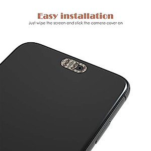 Webcam Cover, Camera Cover Slide, Privacy Covers, 0.02-Inch Ultra-Thin Webcam Cover for Laptop, PC, Phone, Protect Your Privacy and Security (Leopard Texture -3 Pack)