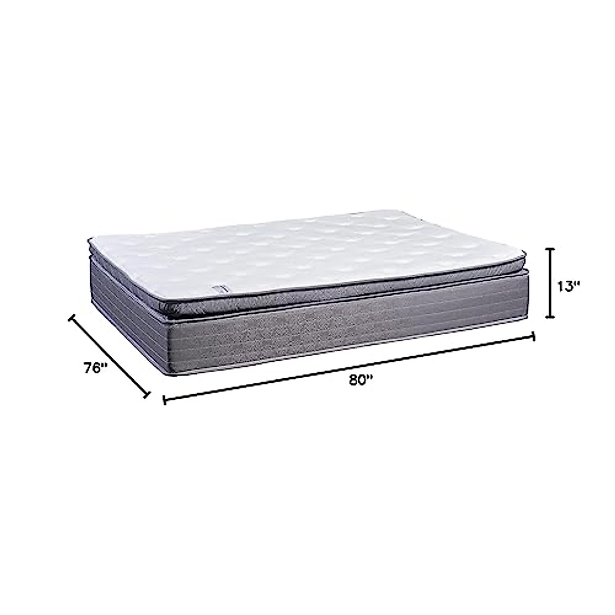 Greaton, 13-Inch Foam Encased Soft Pillow Top Hybrid Contouring Comfort Mattress, King