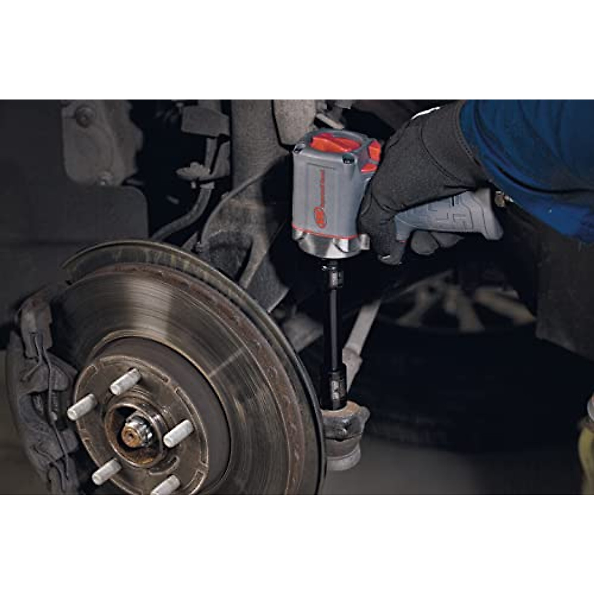 Ingersoll Rand 15QMAX 3/8" Drive, Air Impact Wrench, Quiet, Ultra Compact, 475 ft-lbs Nut-busting Torque, Maintenance Duty, Pistol Grip, Standard Anvil