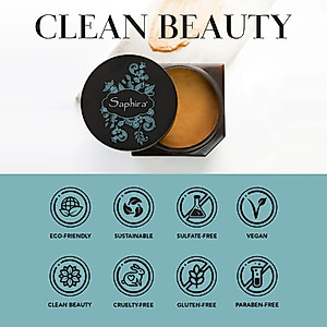 Saphira Mineral Mud Hair Mask, Deep Healing Hair Treatment for Dry, Damaged, Bleached, Color-Treated Hair and Scalp, Sulfate-Free, Paraben-Free, Repairs, Hydrates and Adds Shine, 8.5 Ounce