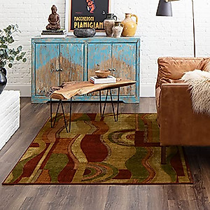 Mohawk Home Picasso Area Rug, 3' 9" x 5' 8", Wine