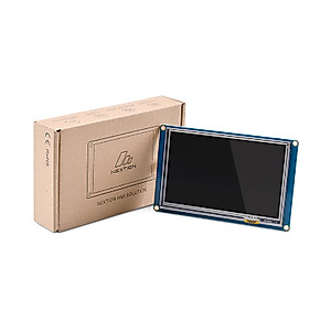 Nextion 5.0″ Basic HMI Display Module NX8048T050 LCD-TFT RGB 65K Resistive Touch Screen 800×480 Compatible for Arduino and Raspberry Pi, Suitable for 3D Printers, Vehicle HMI, Beauty Device, etc.