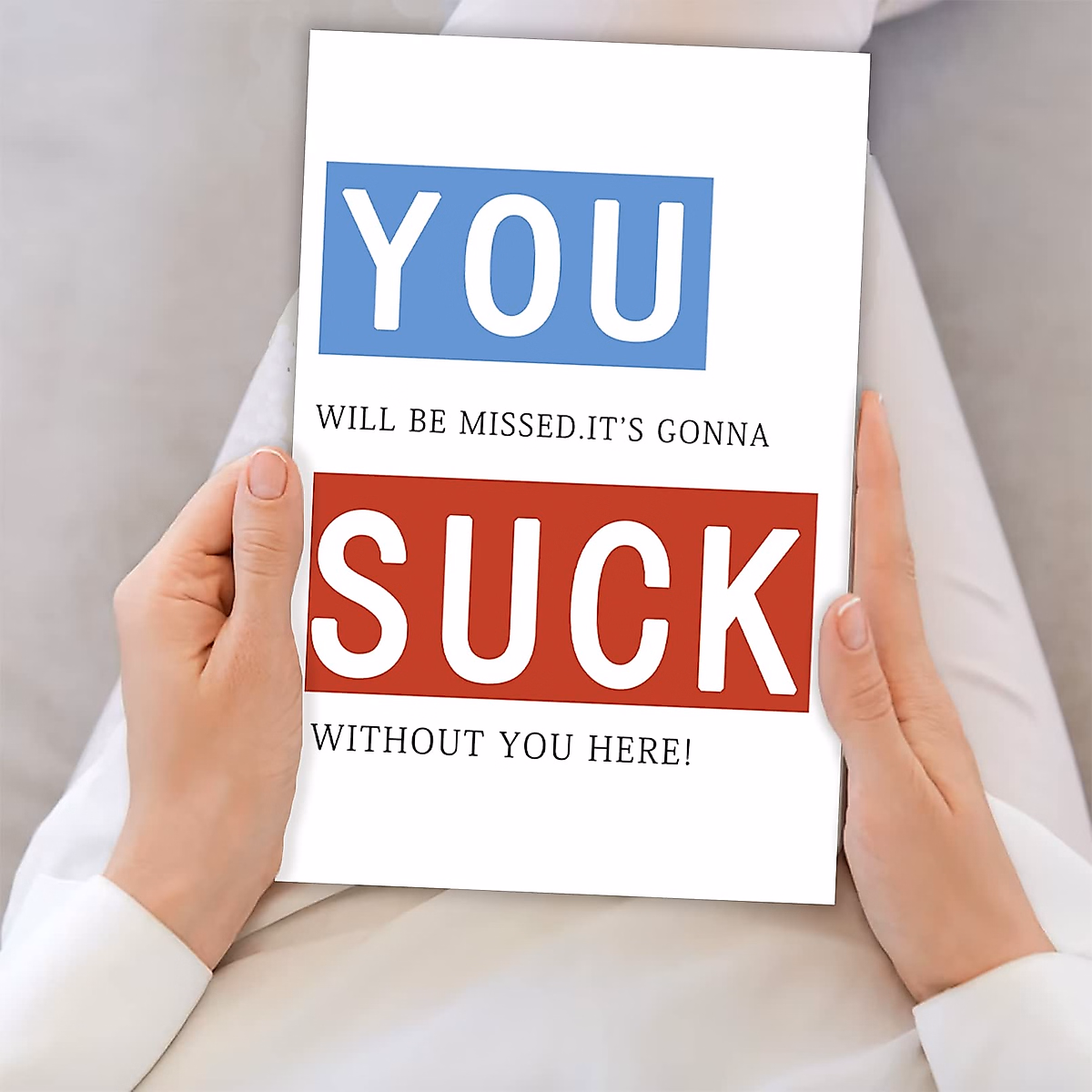 BENNLOOS Sarcasm Leaving Definition Card for Work Bestie Friend, Rude Farewell Gifts for Coworkers, Naughty Going Away Gifts for Women Men, Funny Goodbye Cards for Him Her