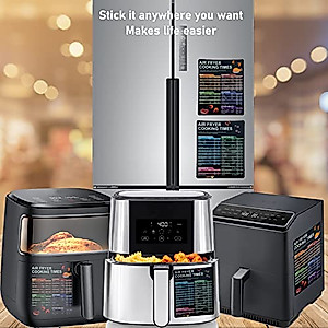 KINLYBO Air Fryer Silicone Pot and Magnetic Cheat Sheet Set for Ninja Foodi Dual, Reusable Silicone Air fryer Liner Baking Tray Basket, Air Fryer Accessories Cook Times