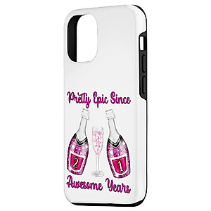 iPhone 13 Epic Bling Champagne Decor For Girls White 21th Birthday Case
