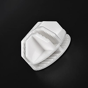 uxcell Plastic Wire Cube Connectors, 38x23mm Grid Buckle Clip for Storage Shelving Cabinet Organizer, White, 20Pcs