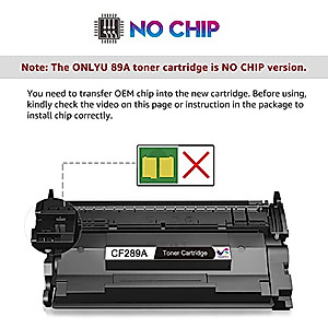 ONLYU Compatible Toner Cartridge Replacement for HP 89A CF289A 89X CF289X for HP Enterprise M507 M507n M507dn M507X MFP M528c M528z M528dn M528f Printer (Black, 1-Pack)
