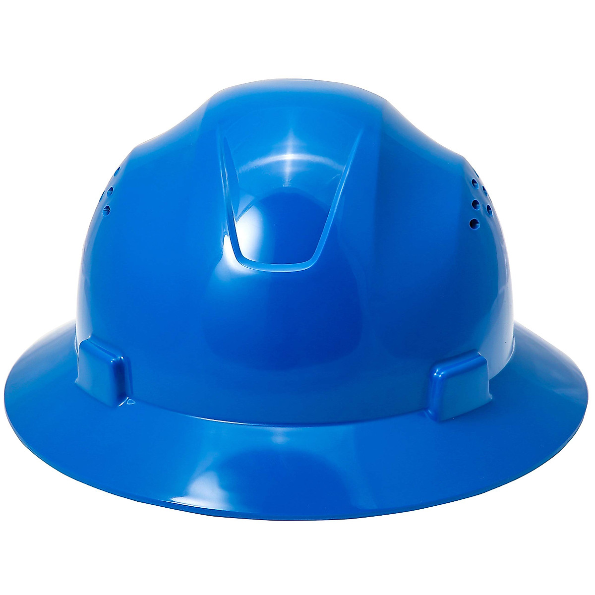 Noa Store HDPE Blue Full Brim Hard Hat with Fas-trac Suspension