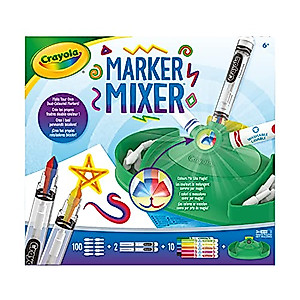 Crayola Marker Mixer Art Kit, Washable Marker Set, Easy Craft Kit for Kids, Gift for Kids Age 6+