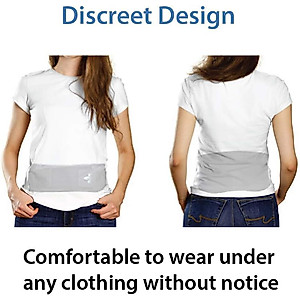 AllyFlex Sports® Lightweight Back Brace for Men & Women Under Uniform, Dual Medical 3D Lumbar Pads for Lower Back Pain Relief, Breathable Mesh with Adjustable Stapes for Back Stress - XS/S