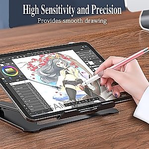 Stylus Pens for Touch Screens with 8 Extra Tips High Sensitivity & Precision Tablet Pen(4pcs),2 in 1 Stylus for iPad Compatible with All Devices